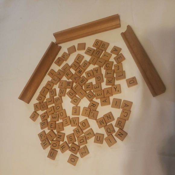 Scrabble | Games | Wood Scrabble Tiles Engraved Letters Lot Of 5 3 ...